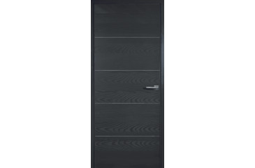 Porte intérieure battante pleine en bois massif