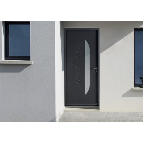 Portes d'entrée en acier au style contemporain et classique